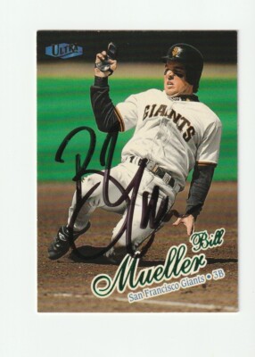 Bill Mueller Signed 1998 Fleer Ultra Card #408 Auto SF Giants Autograph ...