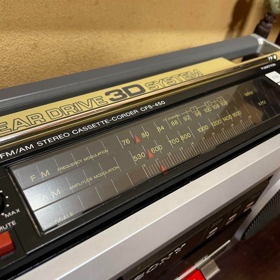 Sony CFS-450 Boombox Radio Cassette Super Woofer Bass Maintained Fully ...