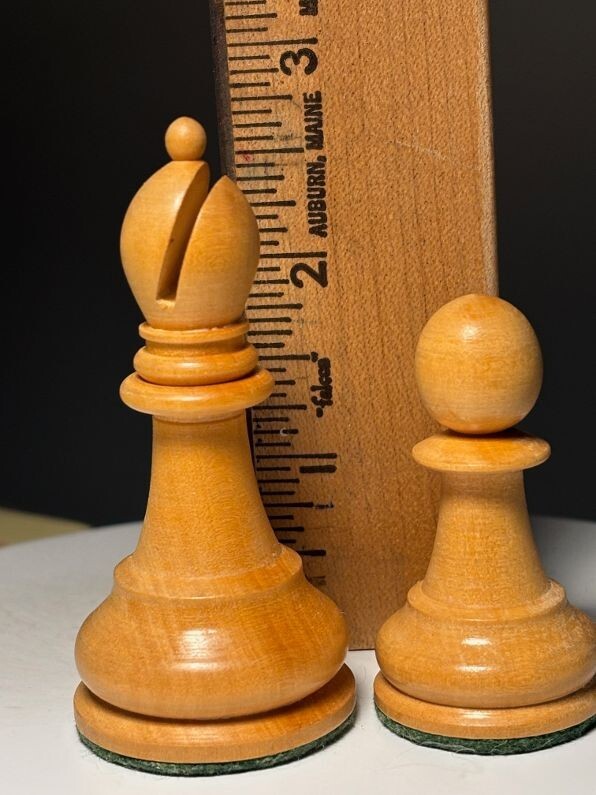 Vintage John Jaques & Son~"STAUNTON CHESSMEN"~ with BOX | eBay