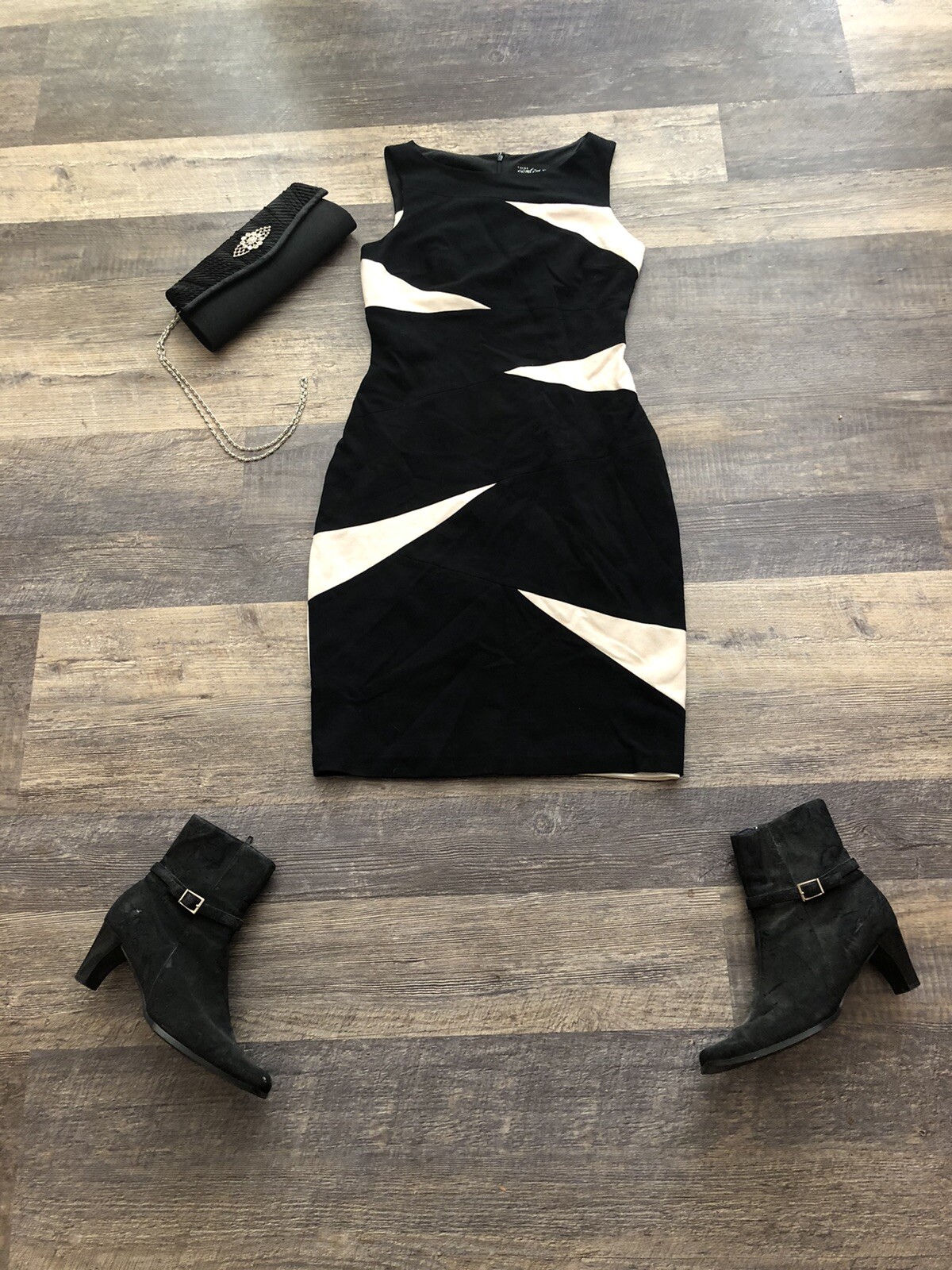 Cache Contour Collection Vintage White Black Bodycon … - Gem