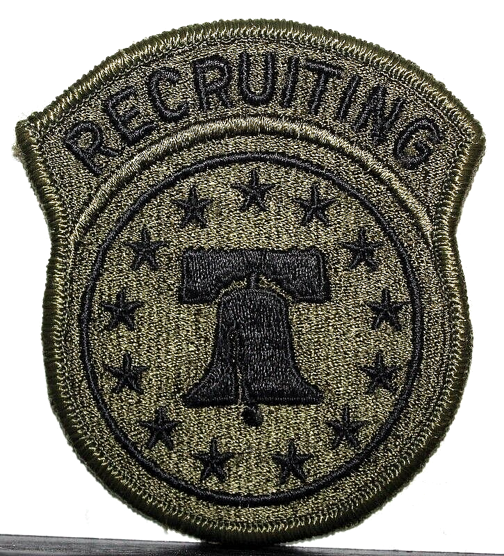US Army Recruiting Command Patch Insignia Badge Olive Drab Fatigue ...