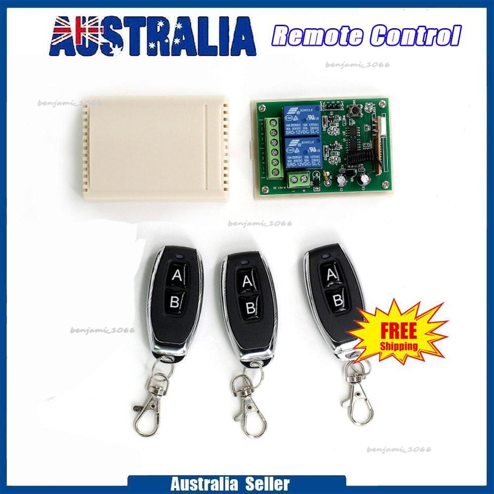 DC12V 2CH Channel Relay Wireless Remote Control Switch Receiver ...