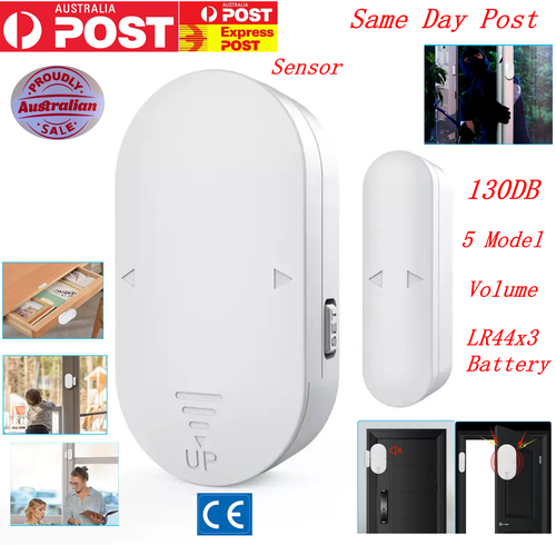 Anti-Theft Slim Door Window Alarm Switch Magnetic Sensor Wireless Home ...