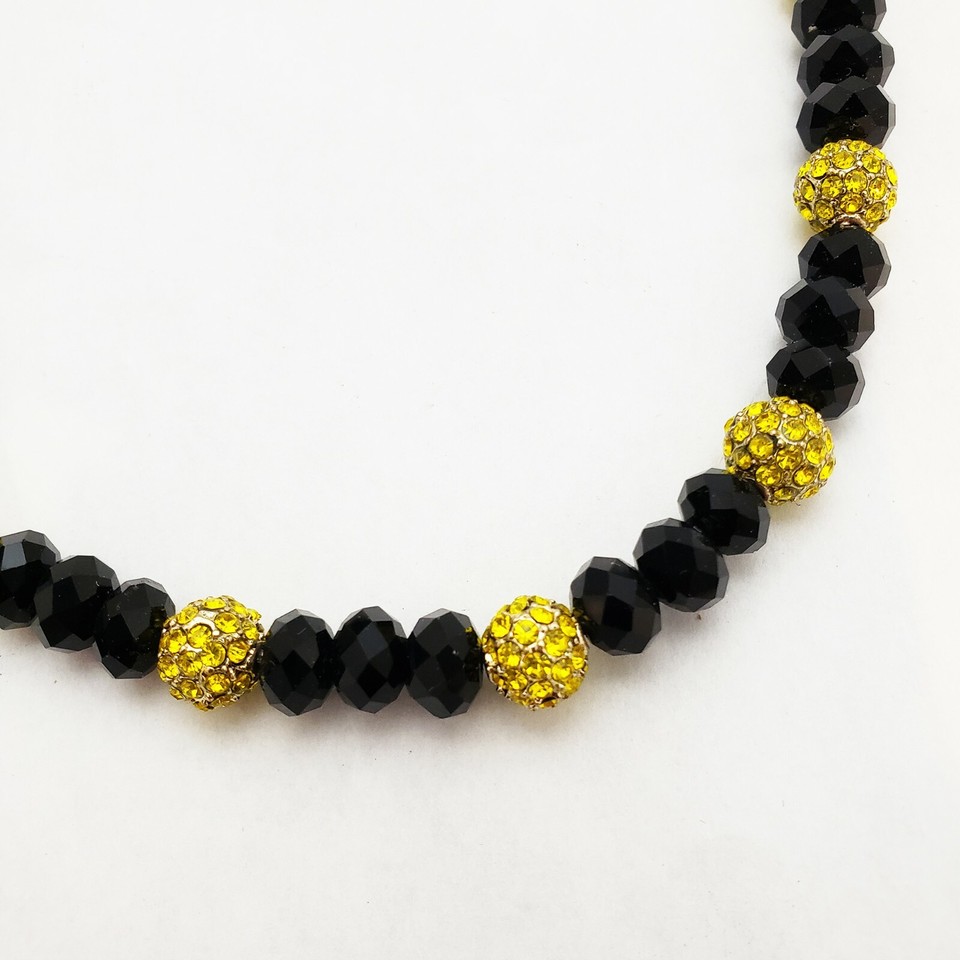 MEN'S HIP HOP RAPPER'S GOLD & SILVER PT SHAMBALLA BEAD 8mm 24" BLING ...