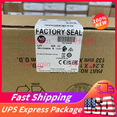 Allen-Bradley 2080-LC50-48AWB 48 I/O EtherNet/IP Controller 2080 LC50 ...