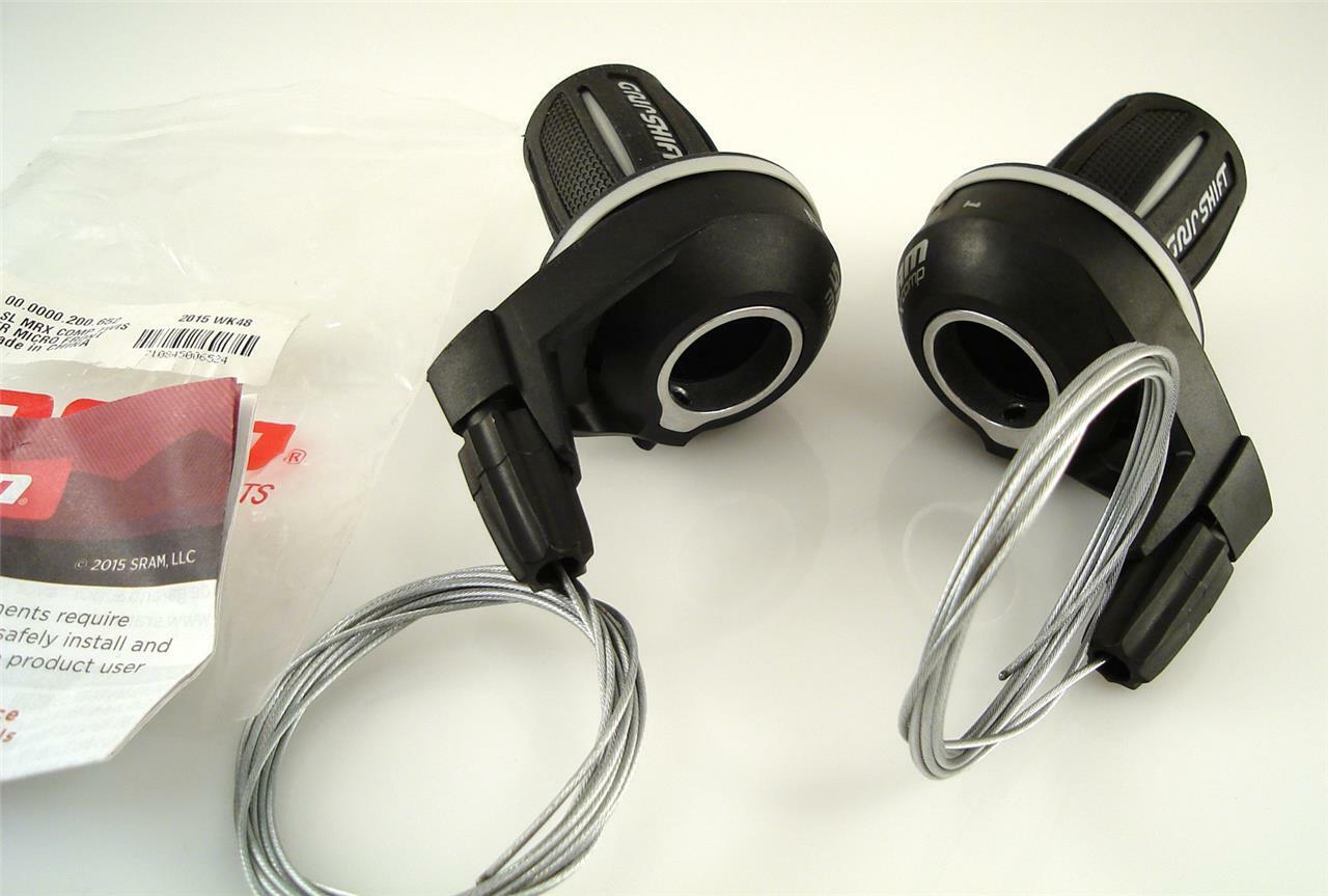 MINT SRAM MAX COMP 3 Pairs of SHIFTER Left Right 3x7 3x8 6 pcs grip ...