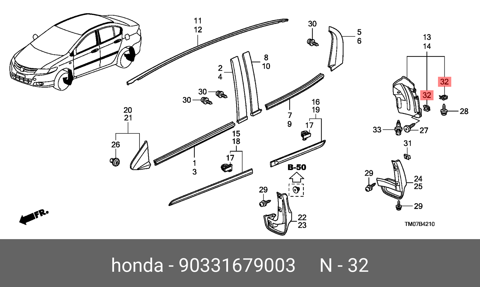 Genuine OE Nut Metal 90331679003 For Honda 903316-79003 | eBay.de