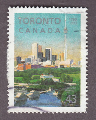 Canada stamp 1993 Sc#1484 A.618 43 cents Toronto CN Tower -used R.226 ...