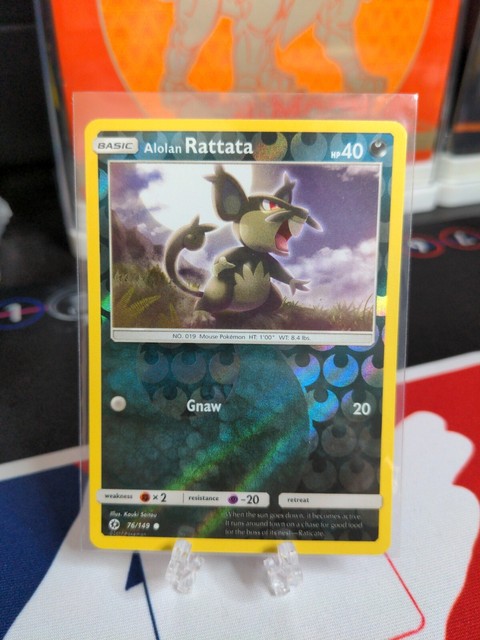 Pokémon TCG Alolan Rattata Sun & Moon Base Set 76/149 Reverse Holo ...