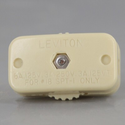 IVORY IN LINE LAMP SWITCH FOR SPT-1 LAMP CORDS NEW 30053G | eBay