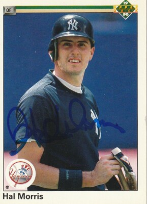 HAL MORRIS NEW YORK YANKEES SIGNED 1990 UPPER DECK CARD #31 | eBay