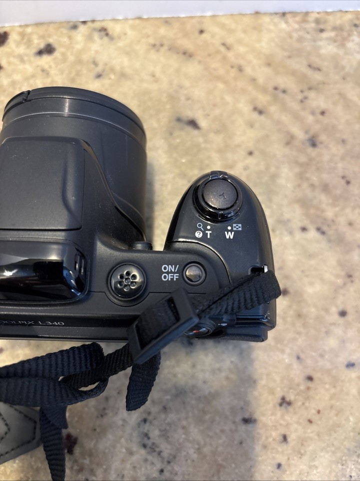 Nikon Coolpix L340 Camera 28x Optical Zoom Black Read Below | eBay