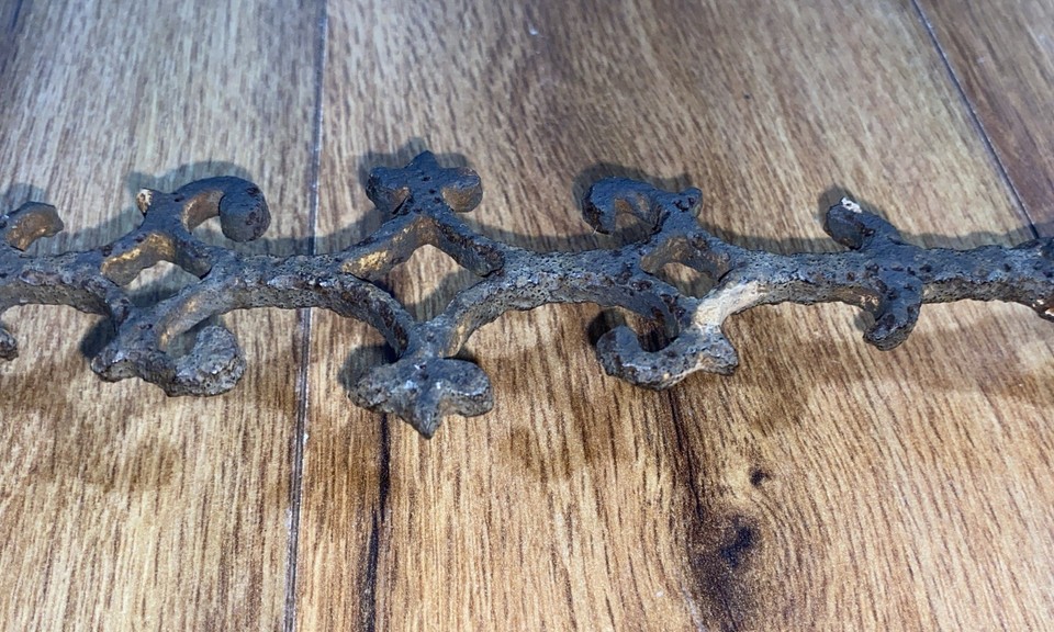 Antique Weathervane Arrow Cast Iron Ruby Red Stained Glass Etched ...