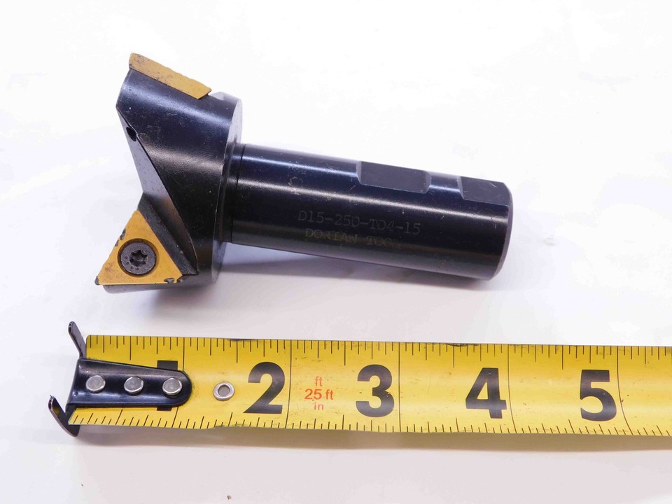 DORIAN 2 1/2 DIA. 15 DEG INCL ANGLE INDEXABLE DOVETAIL CUTTER D15-250 ...