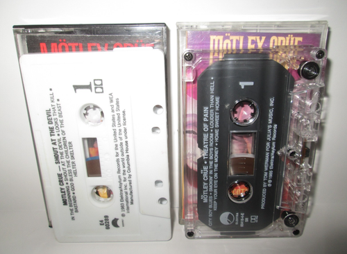 Motley Crue Cassette Lot (4) Shout at the Devil - Theater - Dr ...