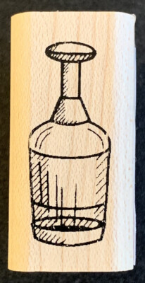 Rubber Stamp BBQ Condiment Sauce Bottle OR Wine Glass | eBay