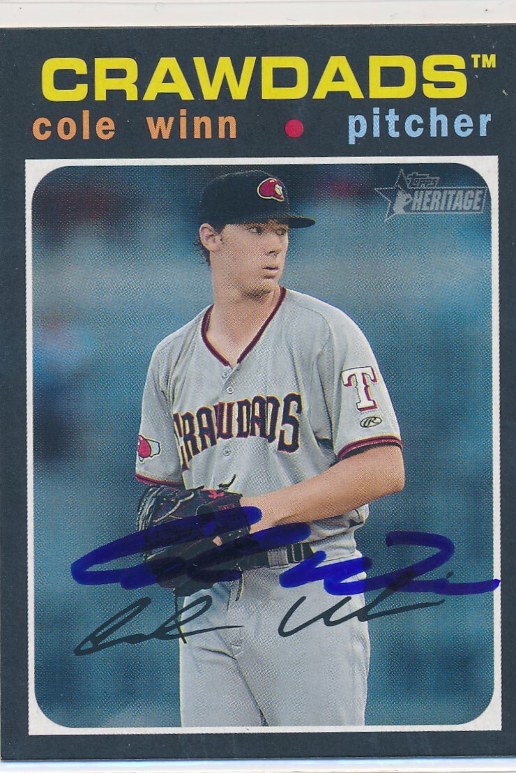 2020 Topps Heritage Minor League Edition - #156 Cole Winn (RC) for sale ...