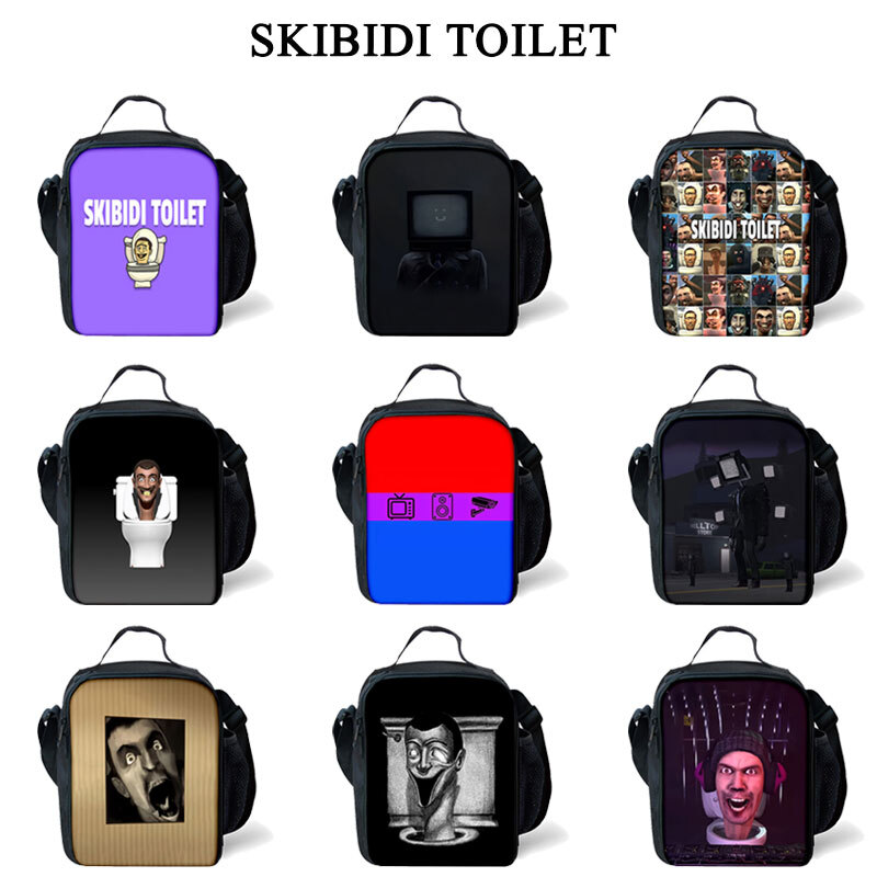 New Arrival 3d Cross-border Game Skibidi Toilet Lunch Bag Modern And ...