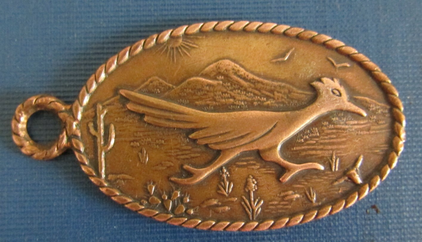 vintage SOLID COPPER ROADRUNNER PENDANT Arrow plus mark | eBay