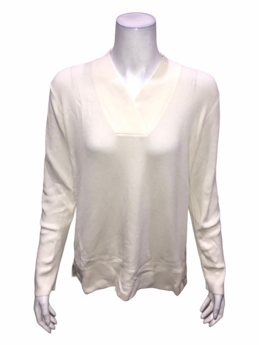 Linea by Louis Dell'Olio Women's Long Sleeve V-Neck Sweater Ivory X ...