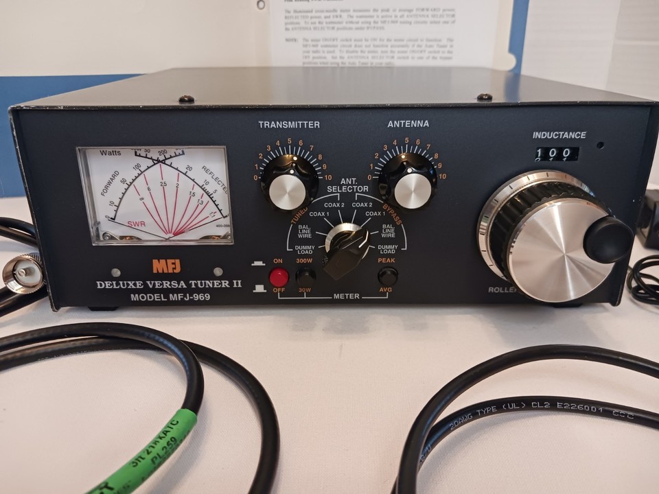 MFJ MFJ-969 ANTENNA TUNER DELUXE VERSA TUNER II TESTED WORKS PERFECT | eBay