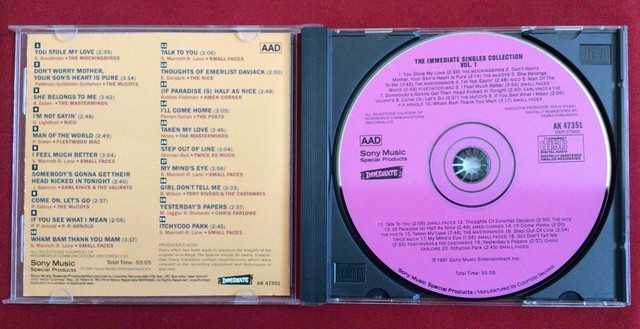 The Immediate Singles Collection, Vol. 1 by Various Artists (CD, May ...