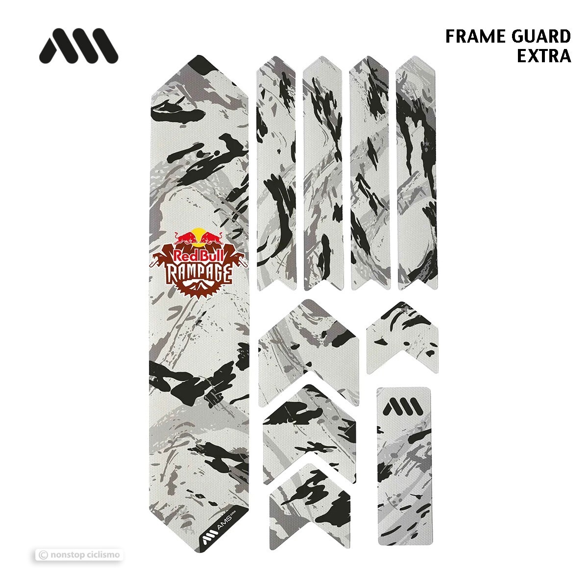 All Mountain Style HONEYCOMB MTB Frame Guard Decals : RED BULL RAMPAGE ...