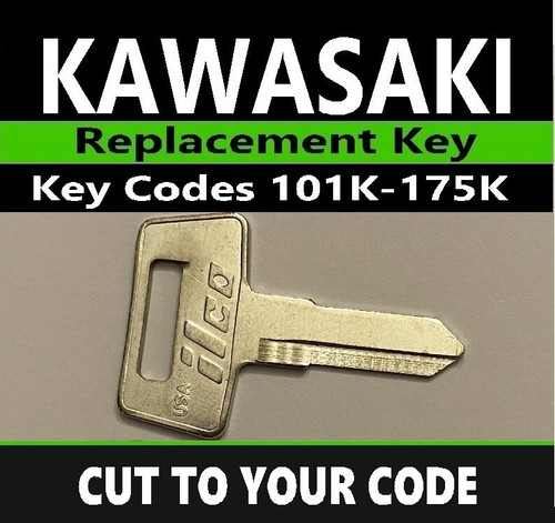 Kawasaki ATV 4 Wheeler Quad Replacement Key Cut to Code 101K-175K | eBay