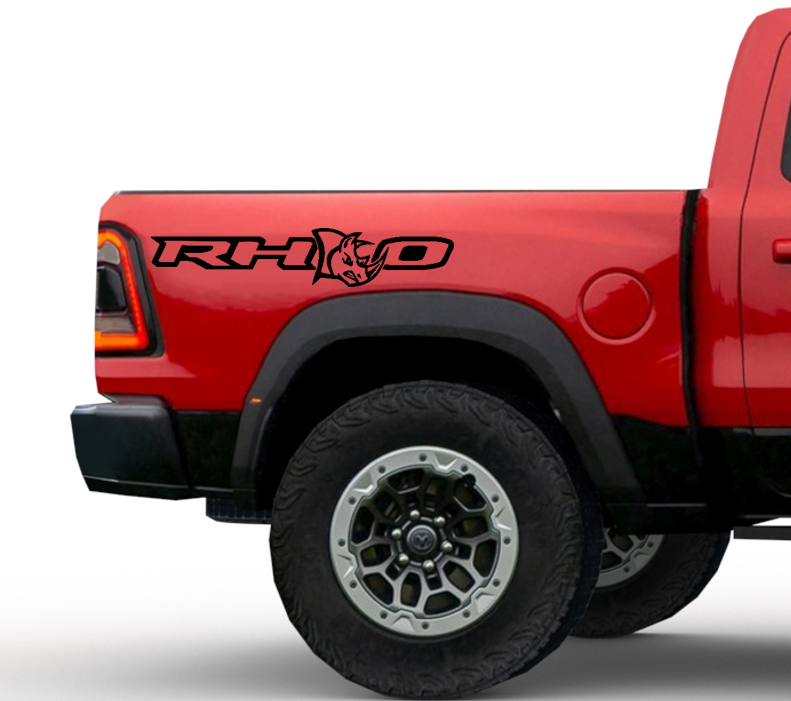 Ram RHO Rhino Bedside Decals Graphics Pair | eBay