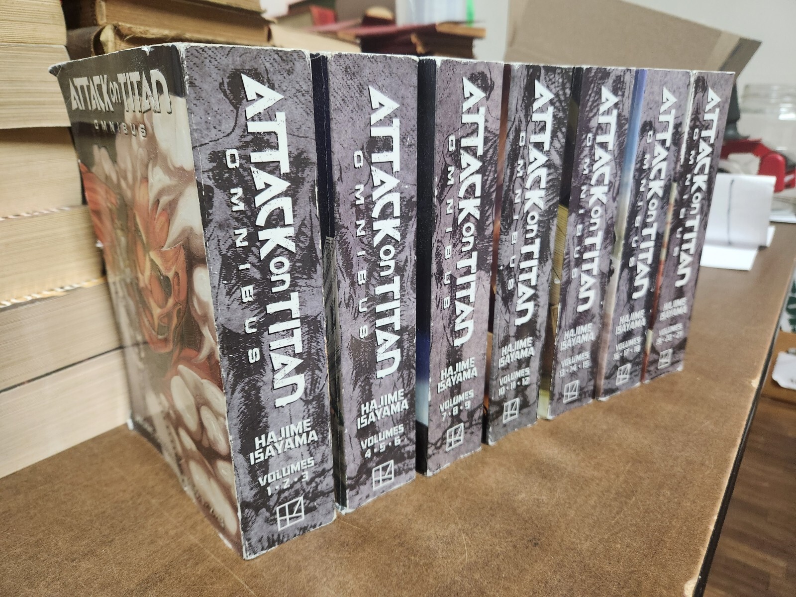 Attack On Titan Omnibus Graphic Novel Lot of 7 Omnibi Comprising ...