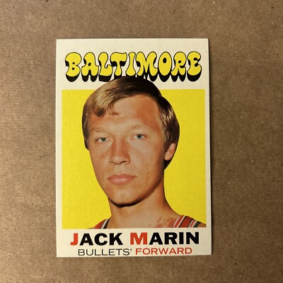 1971-72 Topps Basketball Jack Martin Baltimore Bullets Card #112 | eBay