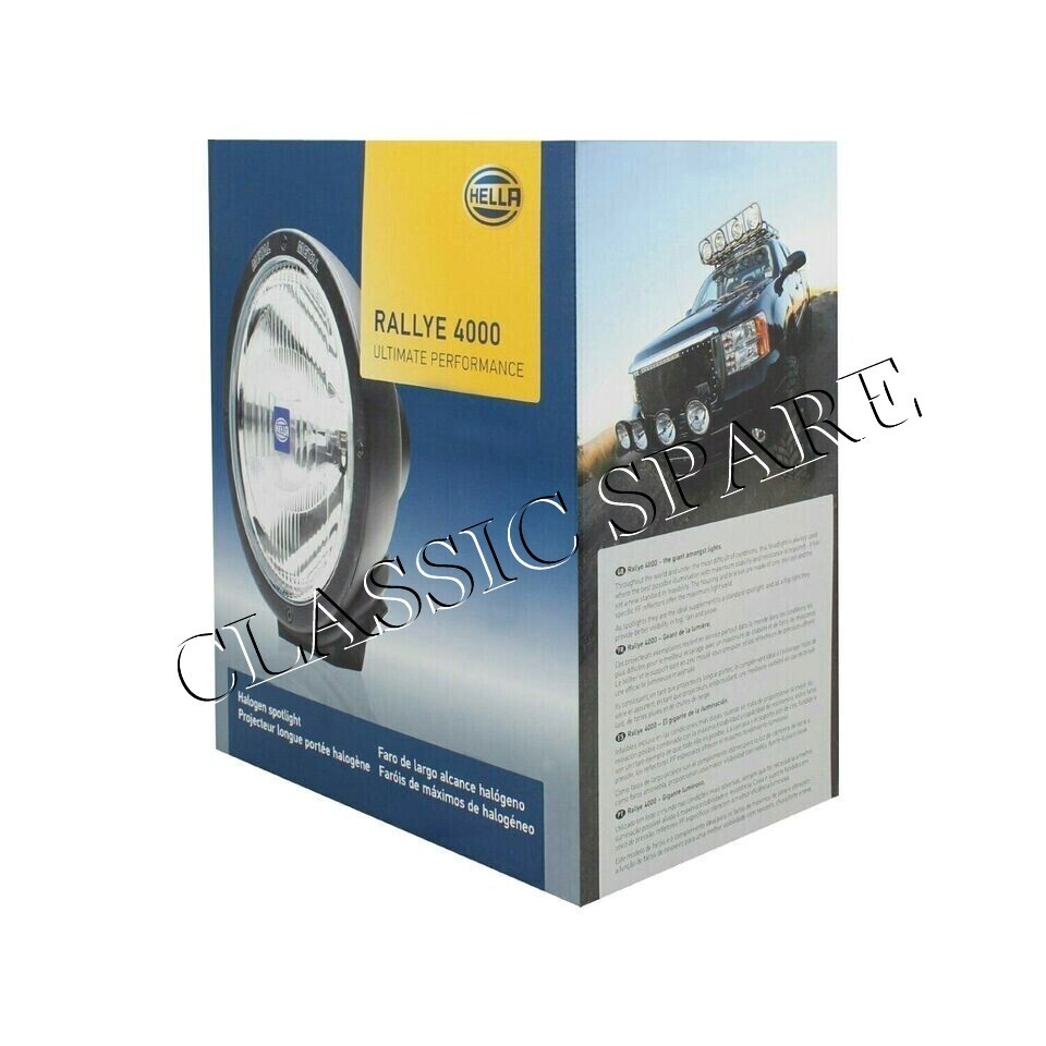 New Genuine Hella Rallye 4000 Universal 12V 100W Fog Lamp Yellow Light ...
