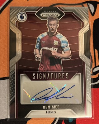 2021-22 Panini Prizm Premier League Soccer Signatures Ben Mee Auto ...