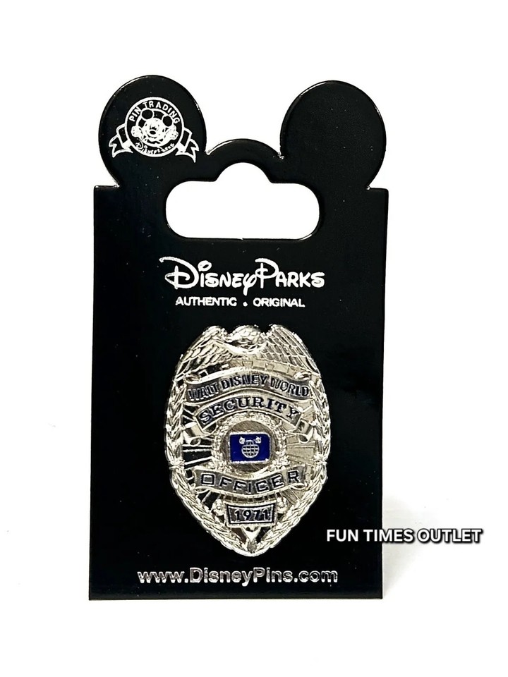 Walt Disney World Security Officer Badge Trading Metal Pin Exclusive ...