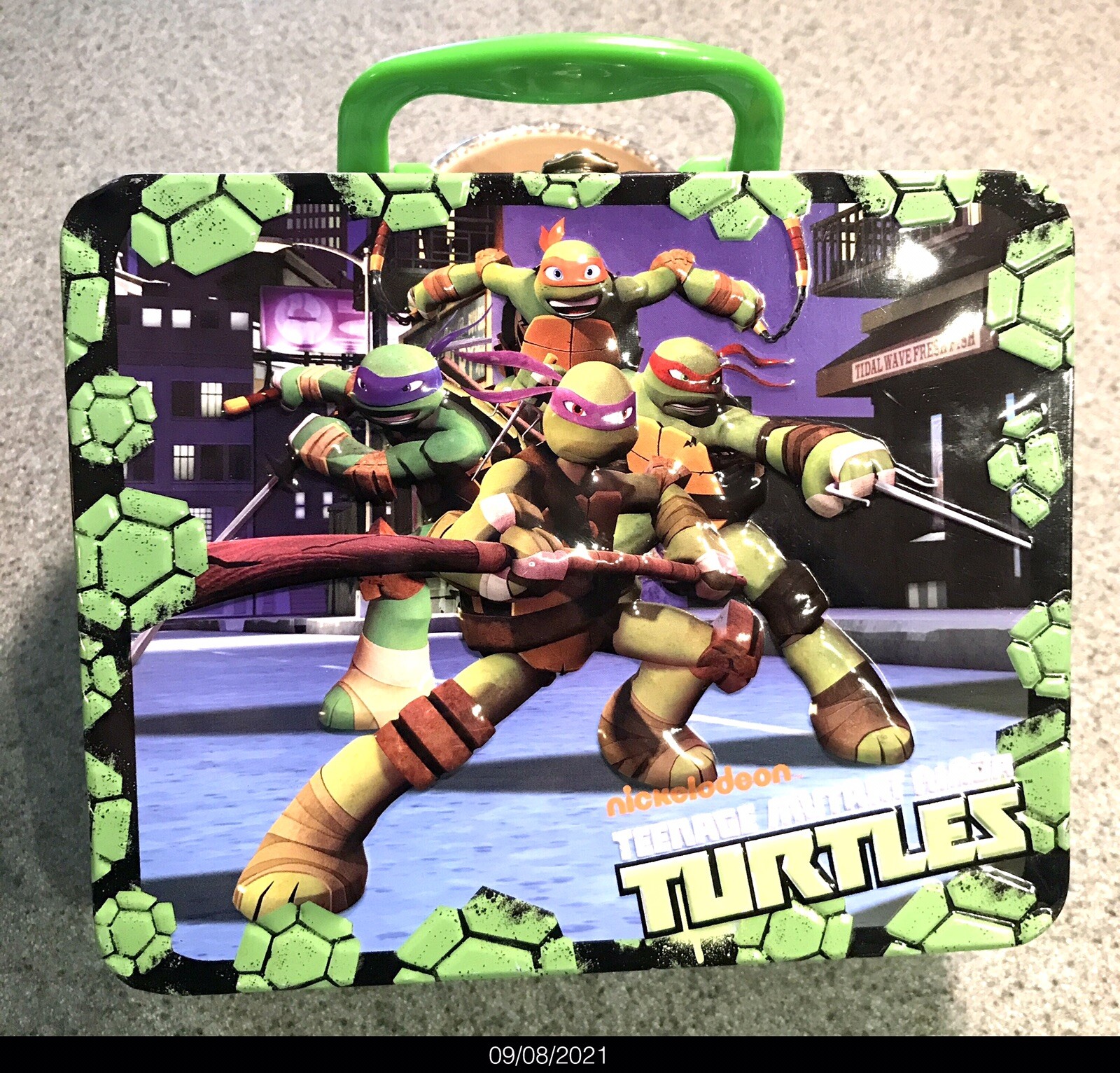Nickelodeon Teenage Mutant Ninja Turtles Lunch Box Puzzle TMNT Metal ...