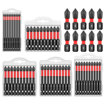 PH2 Magnetic Anti Slip Screwdriver Bit Set 10 Pack for Tight Grip on ...
