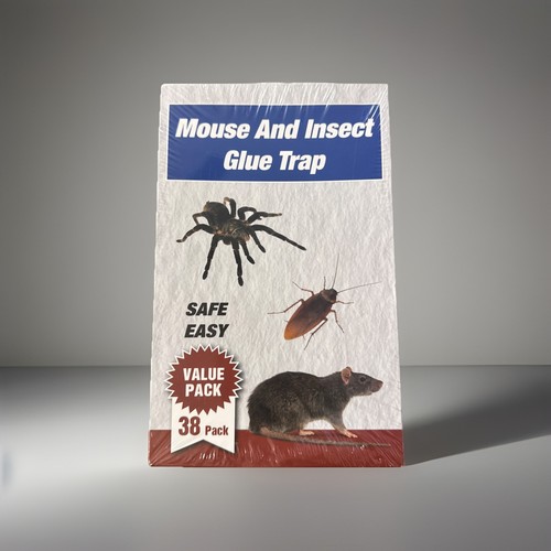 38Pack Mouse & Insect Traps Indoor for Home, Glue Traps for Mice Roach ...
