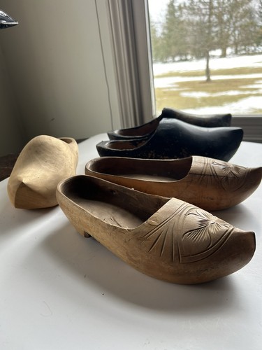 Lot Of 2 Pairs +1 Shoe Wooden Holland Dutch Asian ? Old & Authentic | eBay