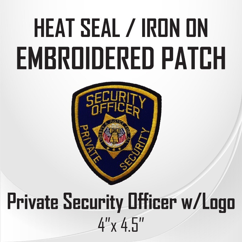 Private Security Officer w/ Logo Embroidered Patch (4" x 4.5") | eBay