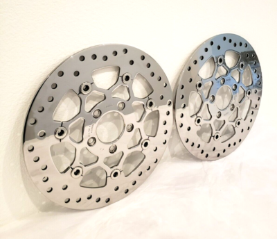 HARLEY ROAD KING FRONT ROTORS 2009-2022 HIGH POLISHED 41500068 TOURING ...