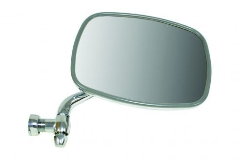 Empi Right/Passenger Outside Chrome Mirror w/ Grey Trim for VW Bus 1968 ...