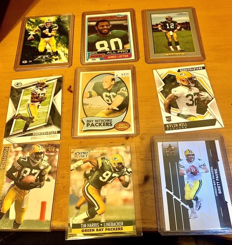 Packers NFL Trading Cards James Lofton, Brett Favre, Ray Nitschke,Kylie ...