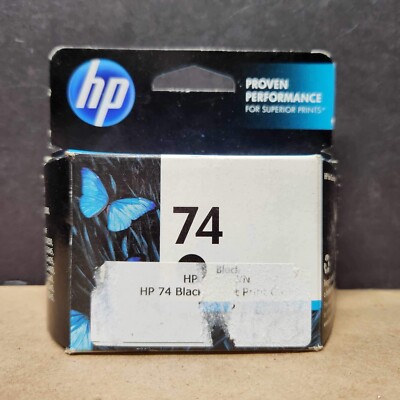 Genuine OEM HP 74 Black Ink Cartridge CB335WN EXP 2014 | eBay
