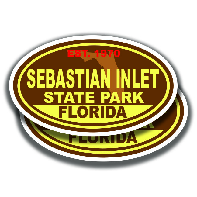 SEBASTIAN INLET STATE PARK DECALs 2 Stickers Florida Bogo Car Window | eBay
