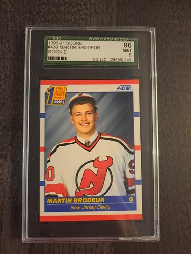 1990-91 Score Martin Brodeur RC rookie card graded 9 | eBay