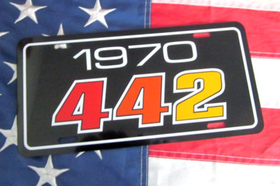1970 Oldsmobile 442 license plate car tag 70 Olds W30 W31 455 Muscle ...