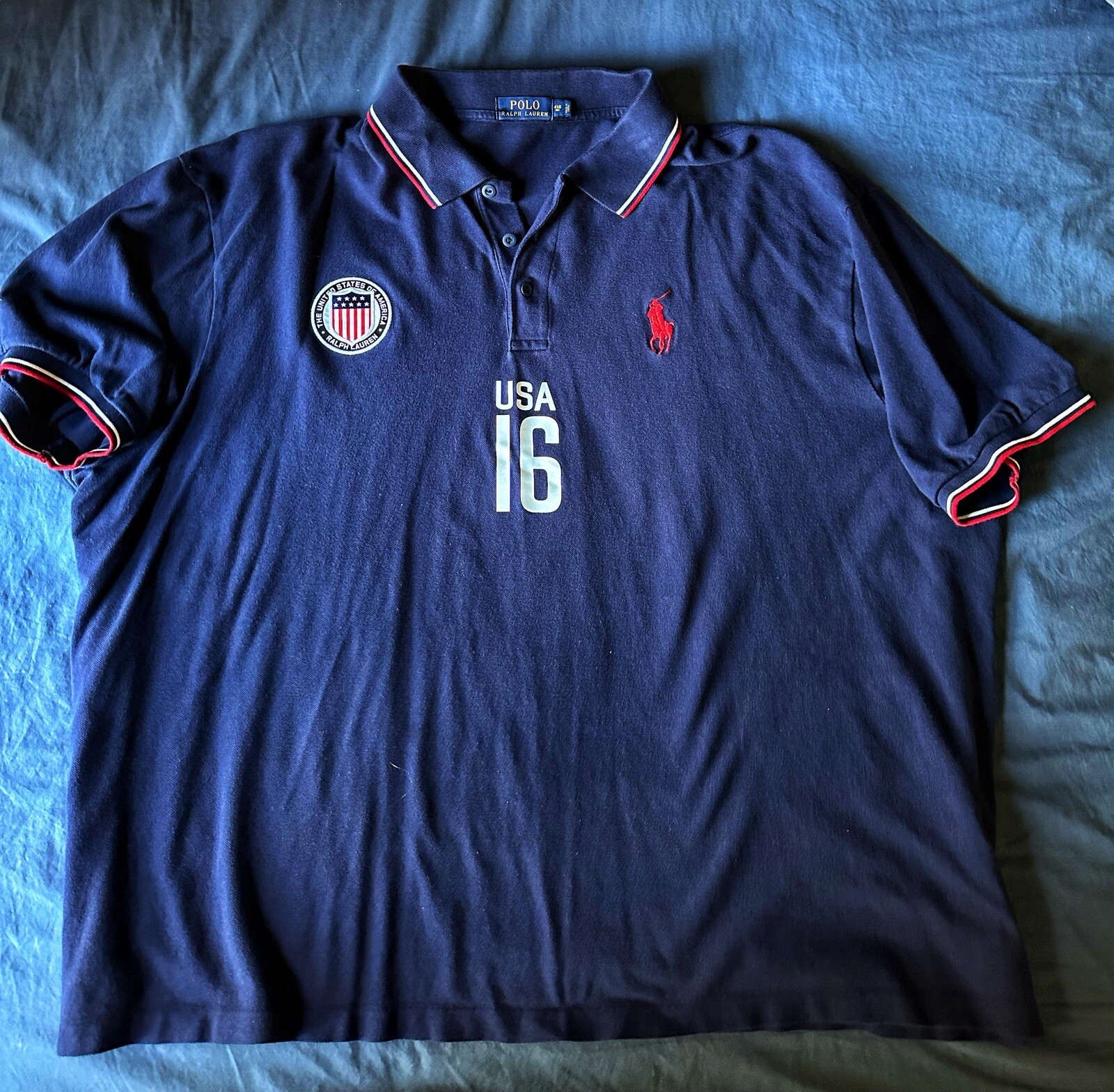 Polo Ralph Lauren Team USA Olympic Rugby Shirt Men’s … - Gem