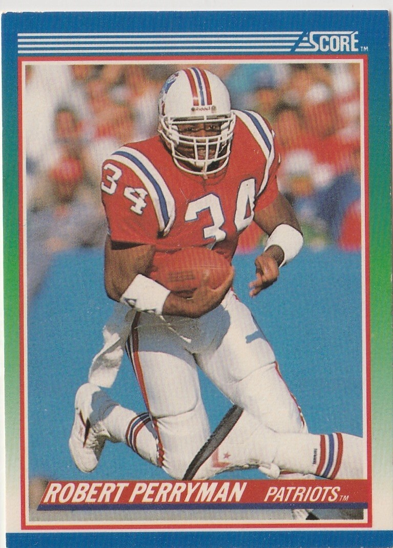 1990 Score #52 Robert Perryman New England Patriots | eBay