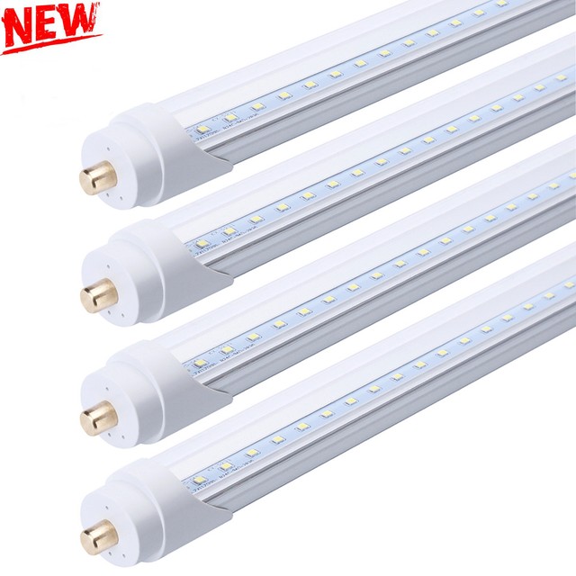 8FT LED Tube Light FA8 LED Shop Light T8 Single Pin 45W Fluorescent ...