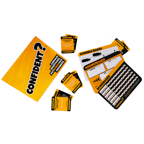 Confident? Guess A Range Party Game Asmodee ASM CG01 Family Card Wager ...